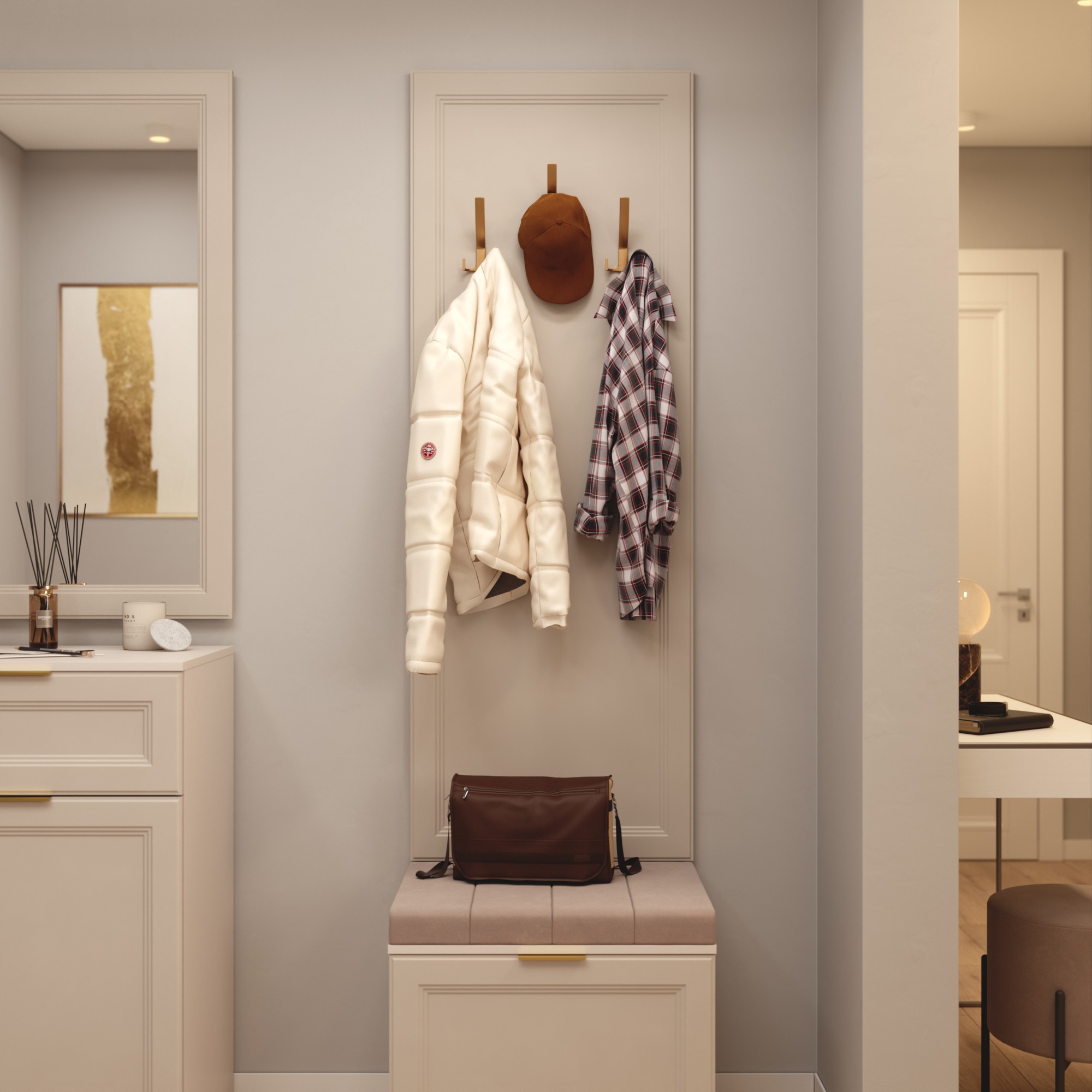 Вешалка Женева Кашемир / Сантьяго софт купить в Москве — цена от производителя 7 379 ₽ в ...