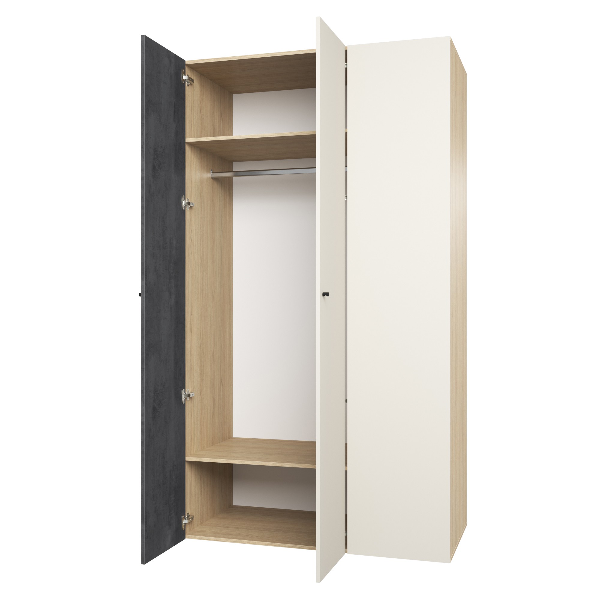 Шкаф левый Джелато Дуб Винченца / Бетон / Кашемир купить в Муроме — цена от производителя 32 208 ...