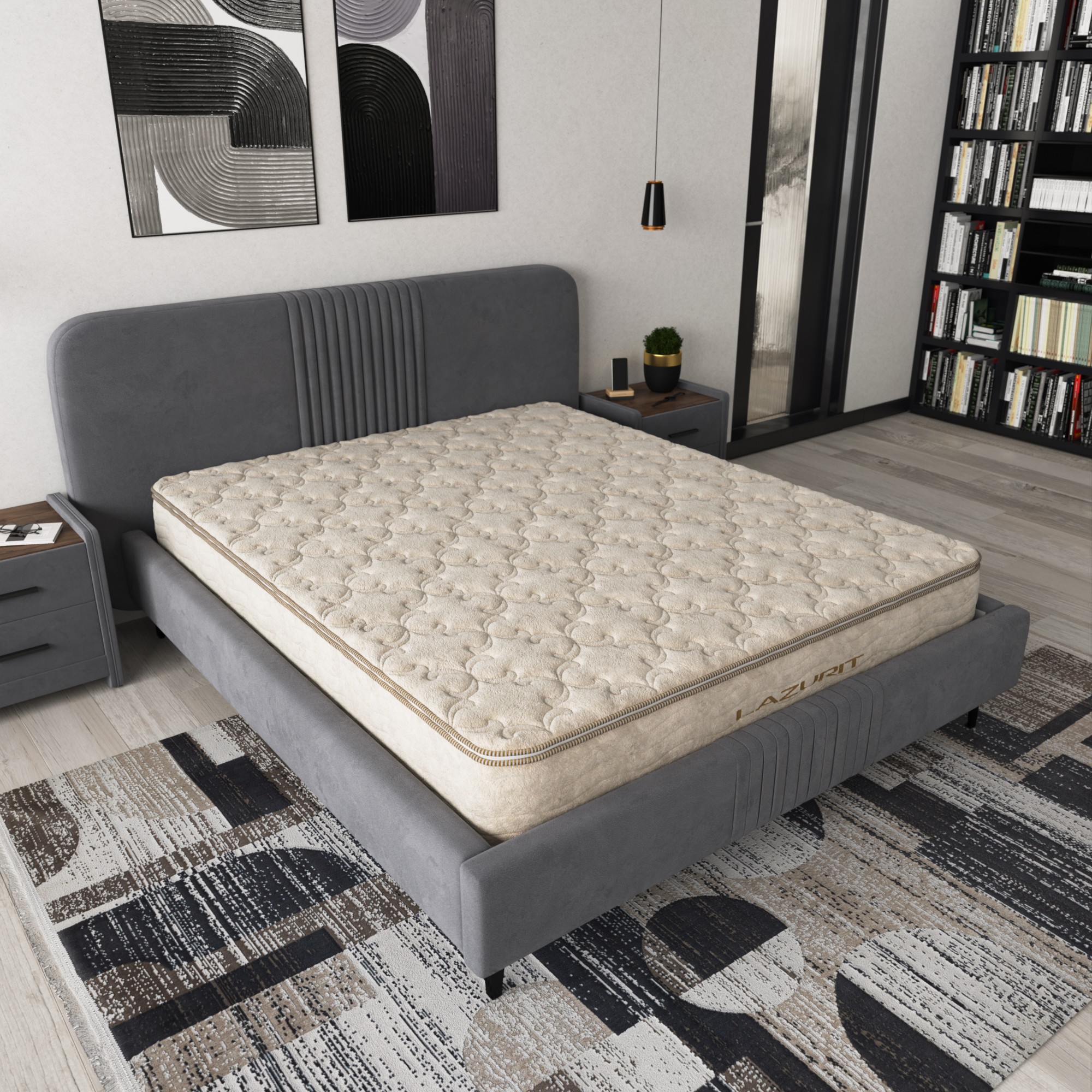 Матрас Сапфир 140x200 с пилотопом и пружинным блоком 9 Zone Multipocket ...