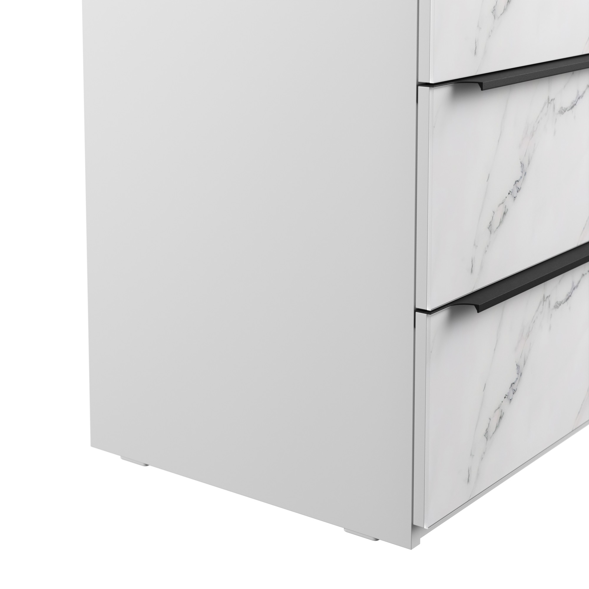 Комод Грейс Белый / Мрамор светлый купить в Омске — цена от производителя 17 316 ₽ в магазине ...