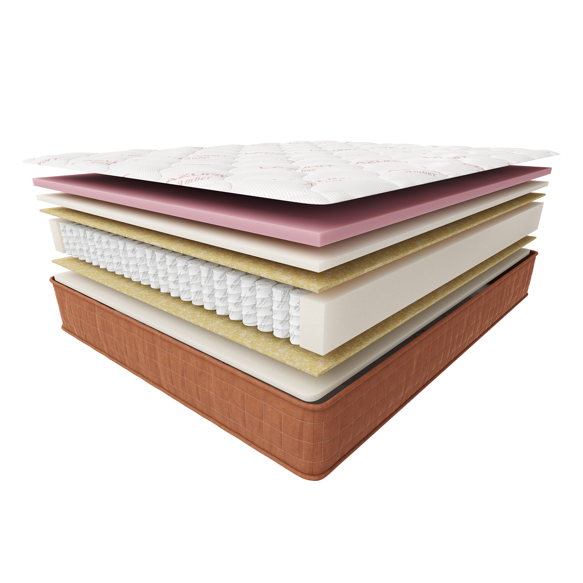 Матрас Amber Spring 160x200 с пружинным блоком Multipocket Extra ...