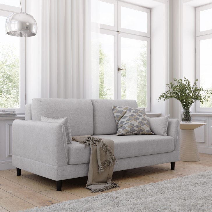 Диван Эланд в стиле современный, скандинавский, минимализм, с механизмом еврокнижка ...