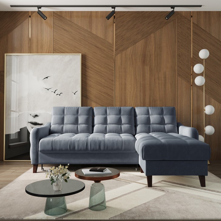 Диван угловой Сеул в стиле современный, лофт, минимализм, с механизмом тик-так — купить в ...