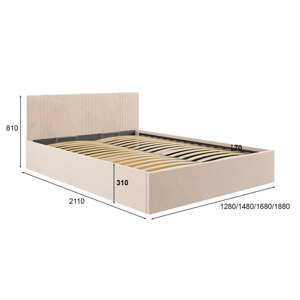 Кровать Элис 120x200 Кашемир 974 120 купить в Москве в магазине Lazurit ...
