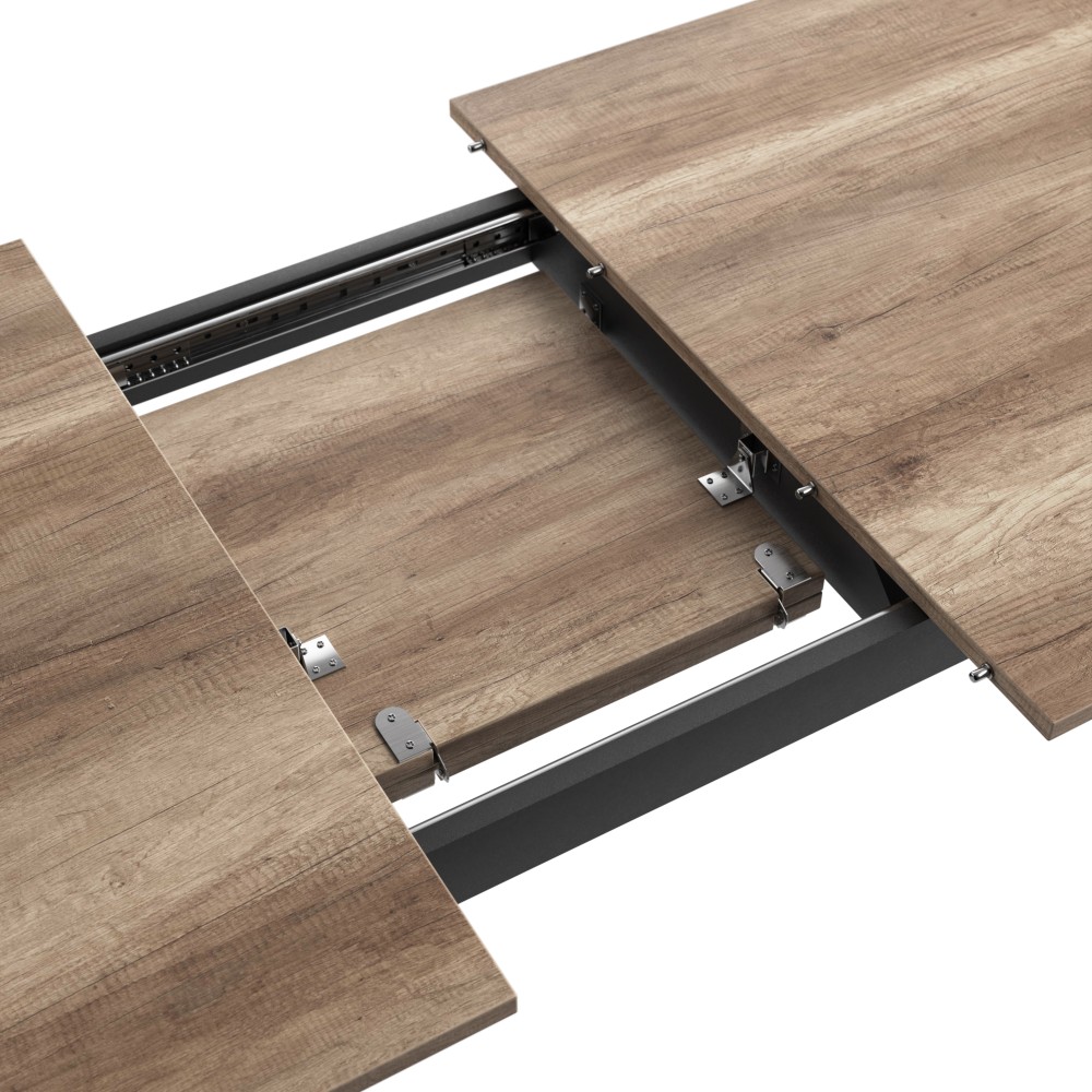 Стол обеденный раздвижной WINK-110 Черный / Дуб каньон купить в Москве — цена от производителя ...