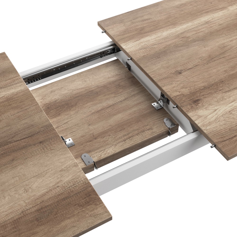 Стол обеденный раздвижной WINK-110 Дуб каньон / Белый купить в Москве — цена от производителя 20 ...