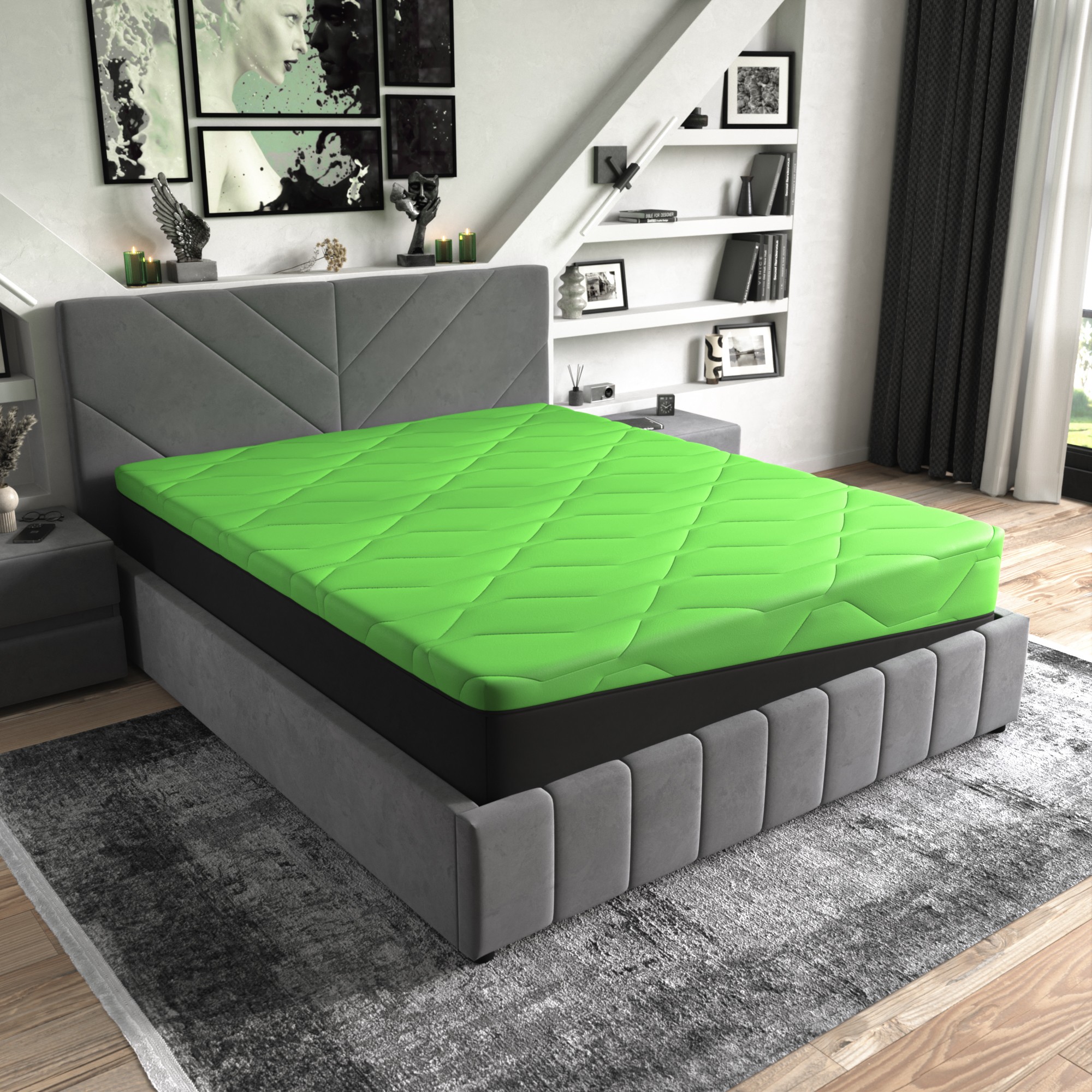 Матрас Спирит 180x200 с пружинным блоком Nanopocket System жёсткий ...