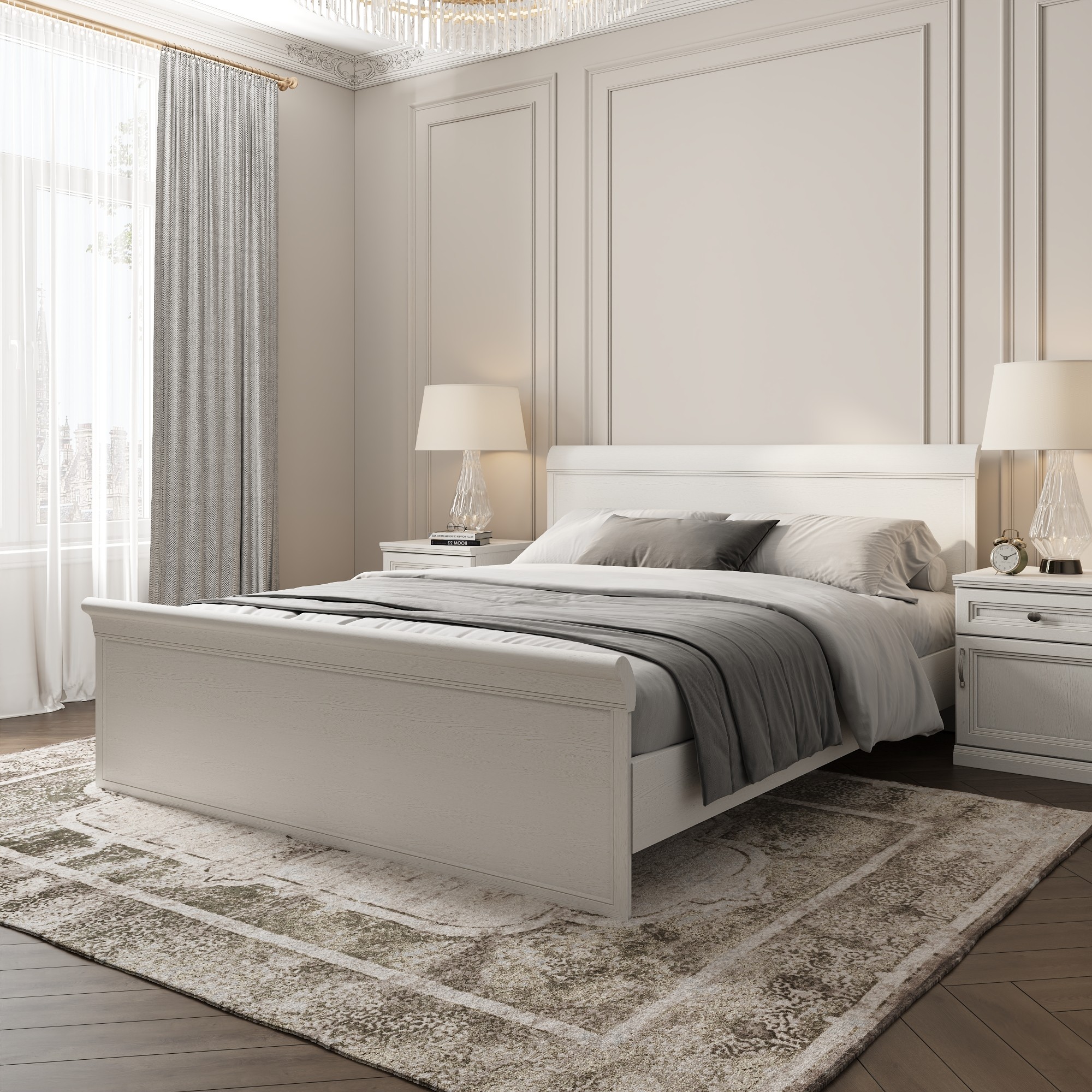 Кровать Белладжио 160 х 200 купить в Москве в магазине Lazurit, 2341.д0.8еу , 1 отзыв, Дуб белладжио