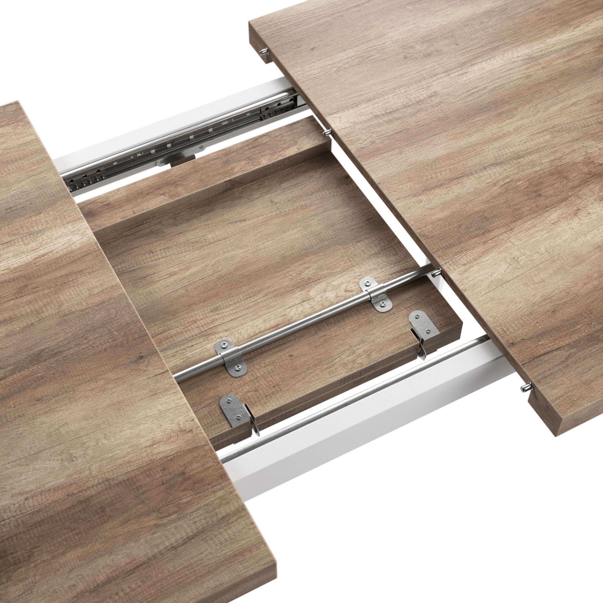 Стол обеденный раздвижной ROM-110 Белый / Дуб каньон купить в Москве — цена от производителя 29 ...