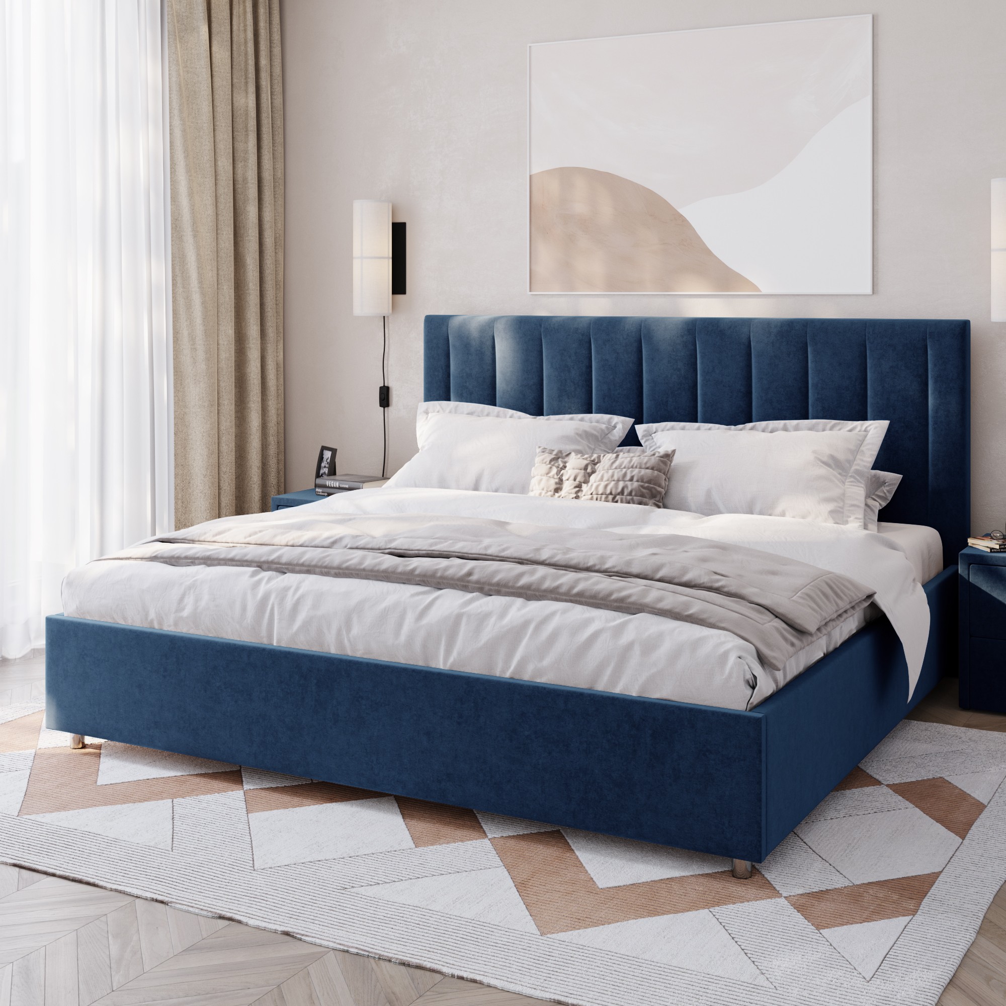 Кровать с подъемным механизмом Альфа 200 х 200 купить в Москве в магазине Lazurit, 2209.т0 ...