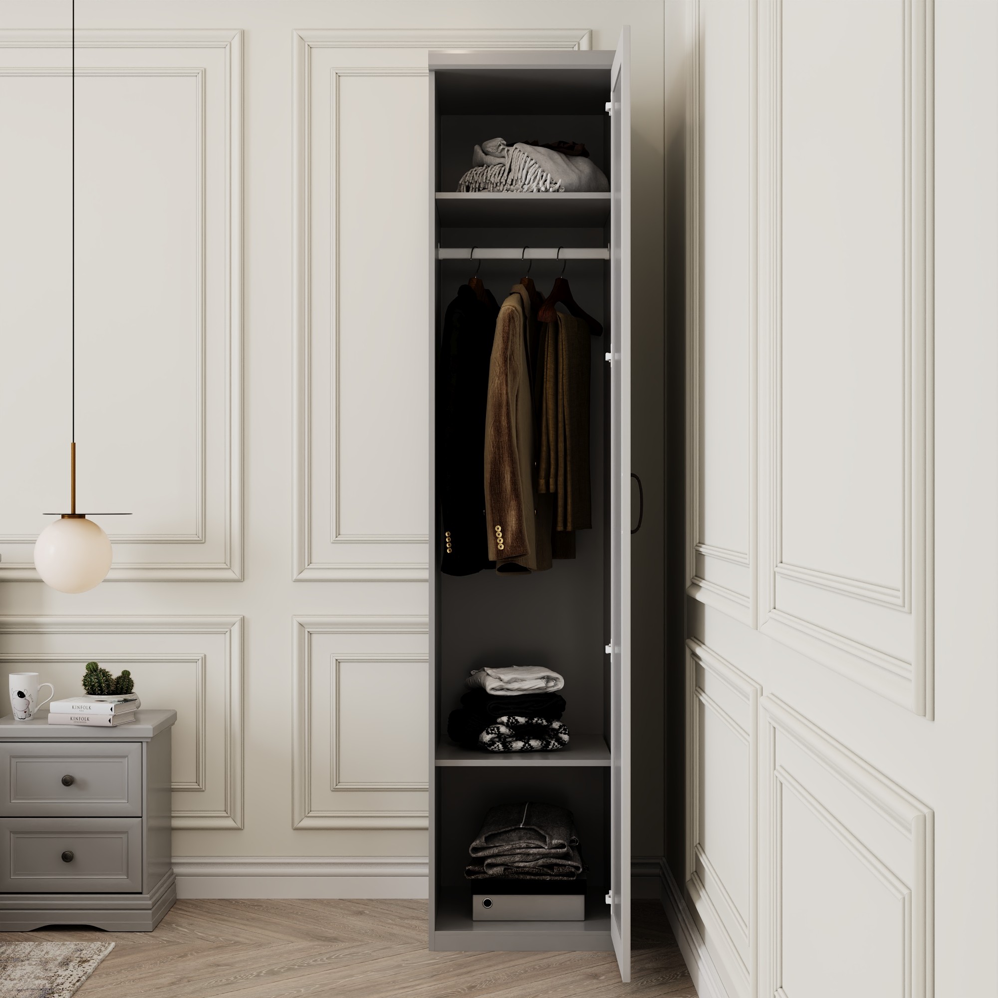 Шкаф-пенал Луара Серый купить в Москве — цена от производителя 25 511 ...