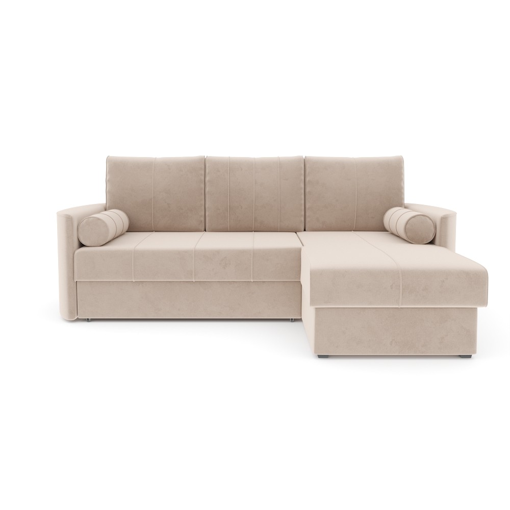 Диван угловой Амми в стиле лофт, скандинавский, современный, с механизмом дельфин — купить в ...