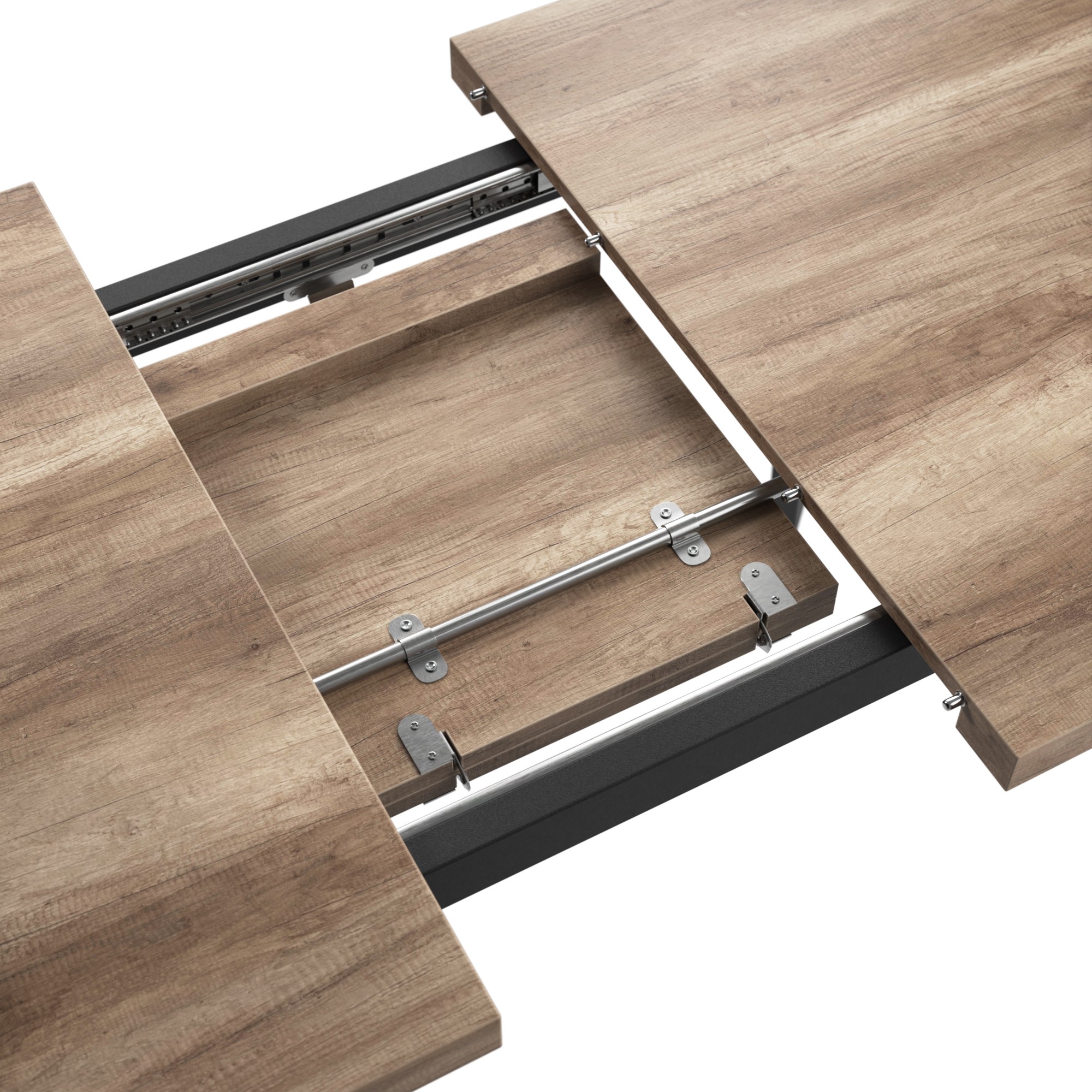 Стол обеденный раздвижной ROM-110 Черный / Дуб каньон купить в Москве — цена от производителя 29 ...