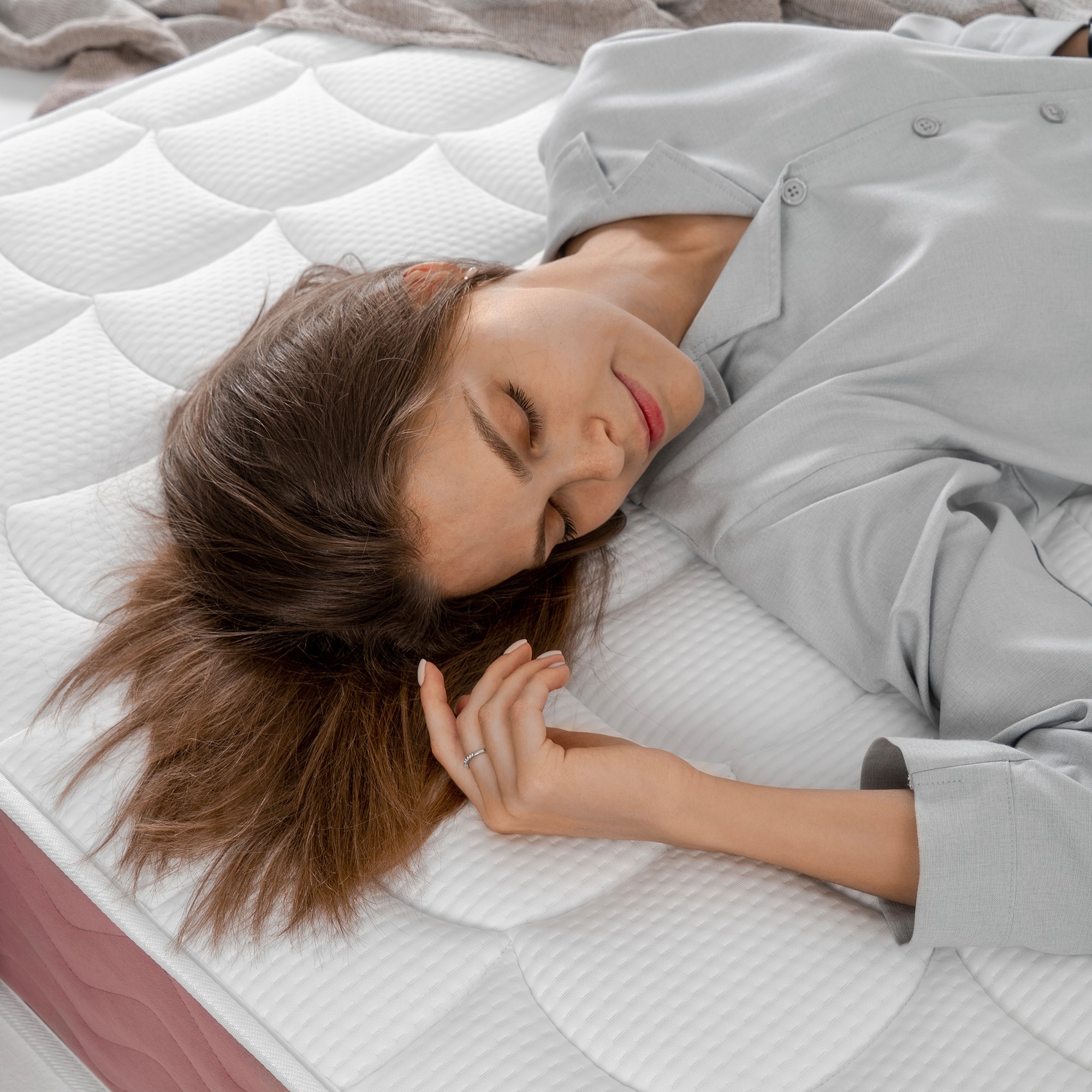 Матрас Rose line 140x200 с пружинным блоком Pocket Spring Hard средний ...