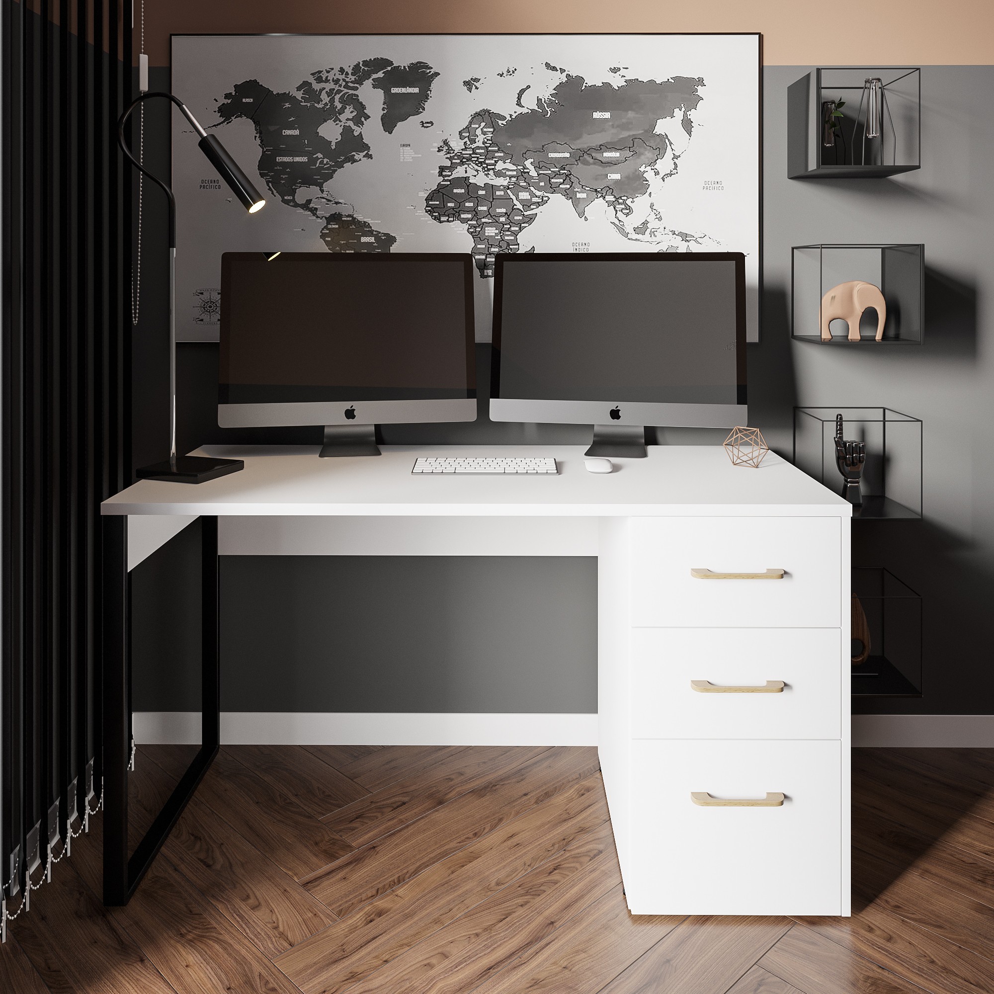 Письменный стол Кассия 1,4 Белый купить в Москве — цена от ...