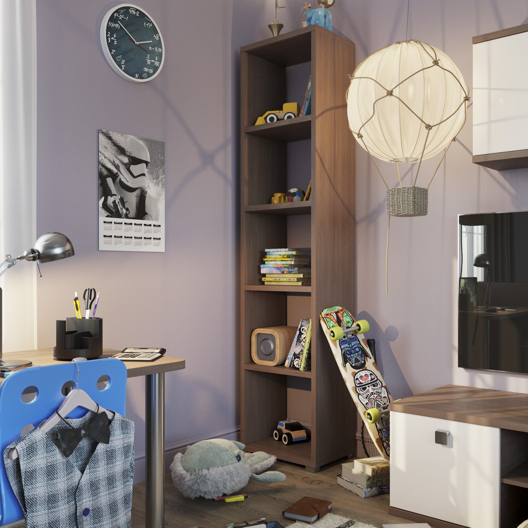 Стеллаж Тиана Орех клифтон купить в Москве — цена от производителя 17 430 ₽ в магазине Lazurit ...