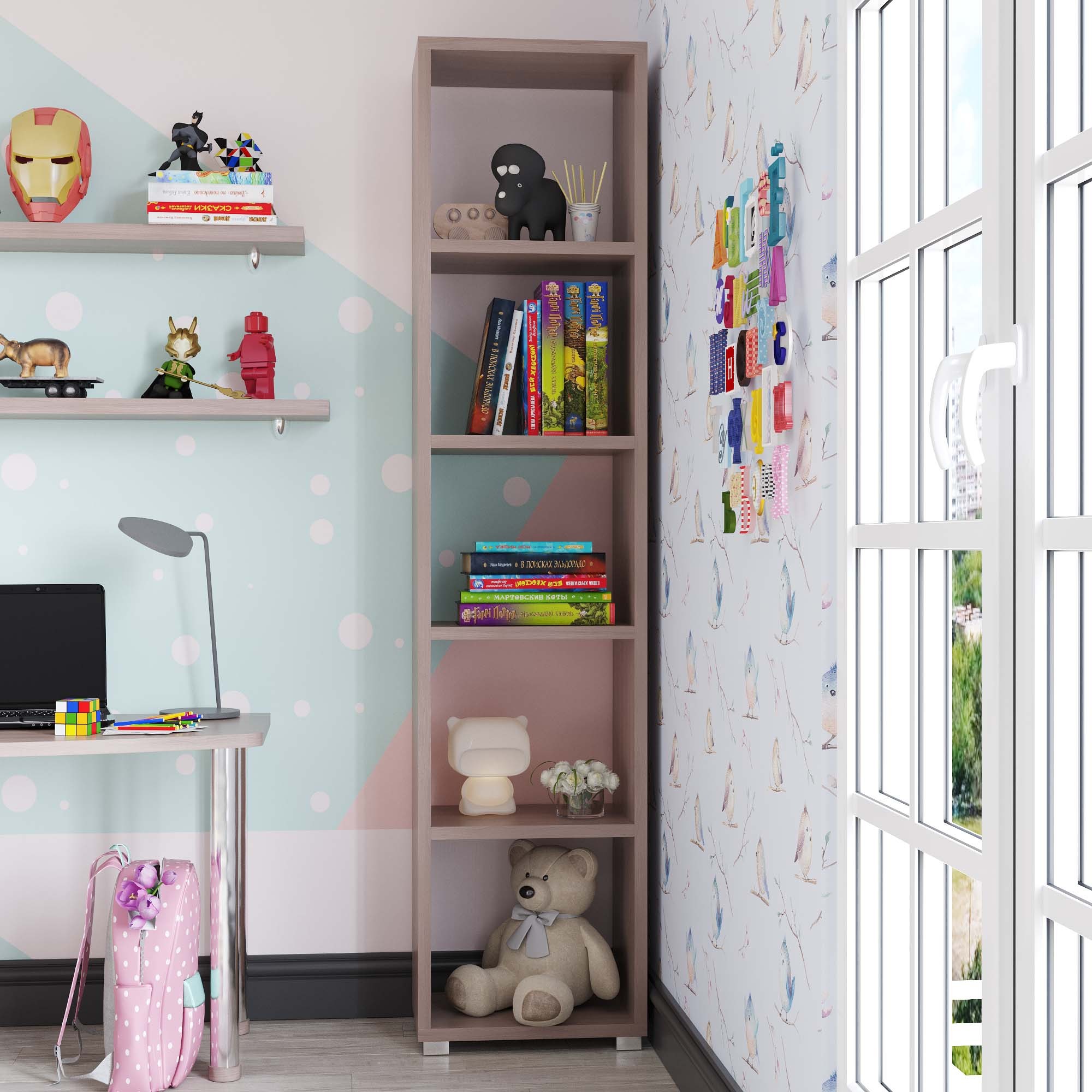 Стеллаж Тиана Орех клифтон купить в Москве — цена от производителя 17 430 ₽ в магазине Lazurit ...