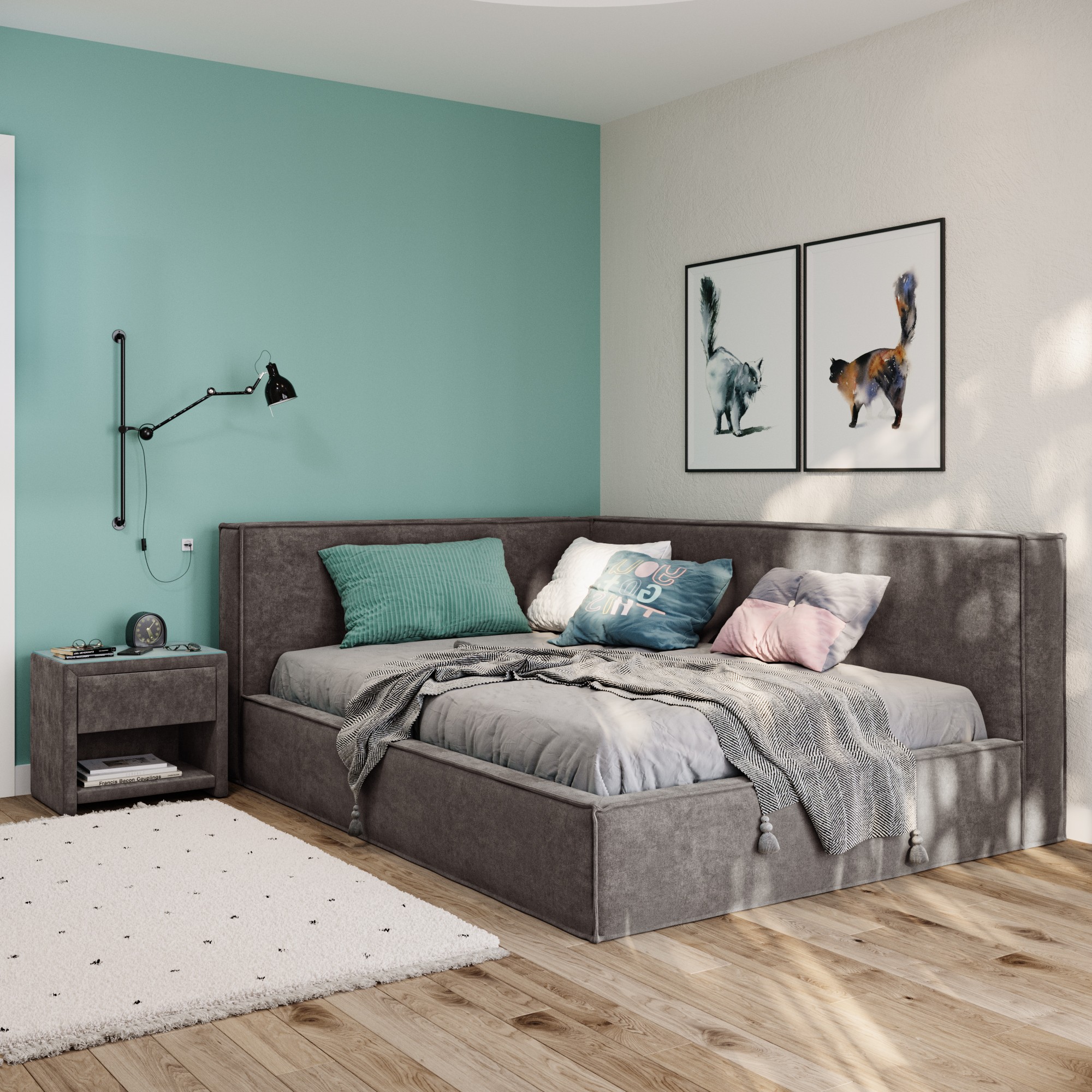 Кровать с подъемным механизмом Соренто 140 х 200 купить в Москве в магазине Lazurit, ик0003.т0 ...