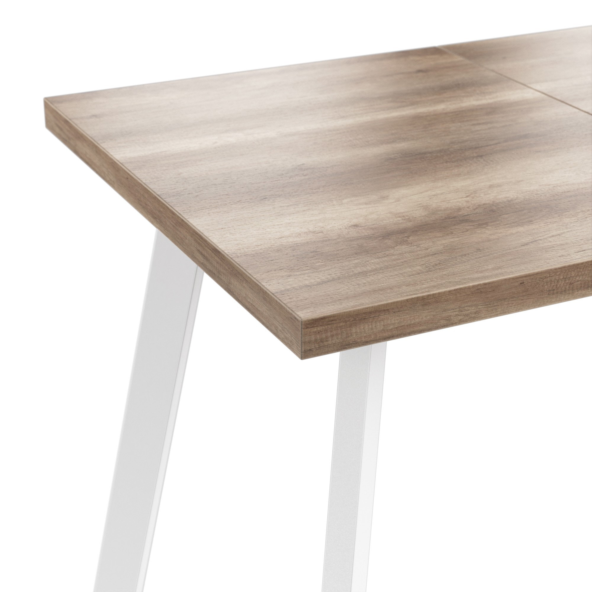 Стол обеденный раздвижной ROM-110 Белый / Дуб каньон купить в Москве — цена от производителя 29 ...