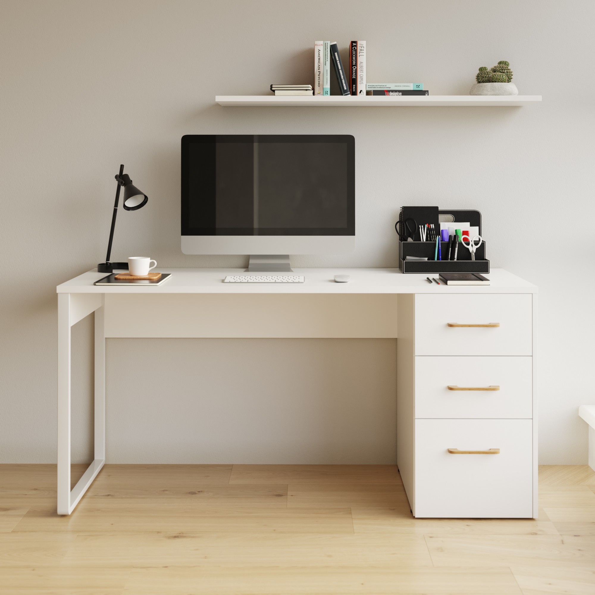 Письменный стол Кассия 1,6 Белый купить в Москве — цена от ...