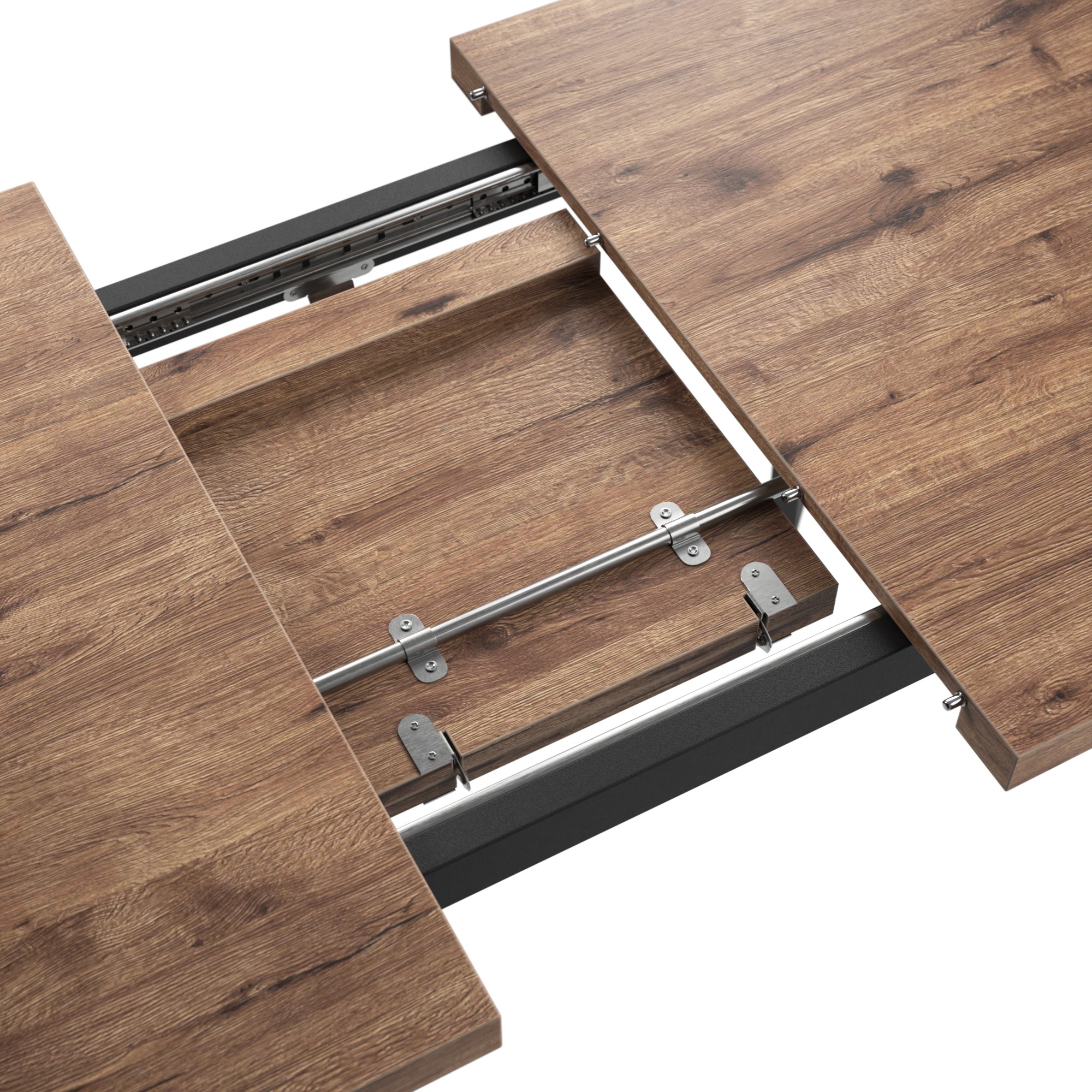 Стол обеденный раздвижной ROM-110 Черный / Дуб винтажный купить в ...