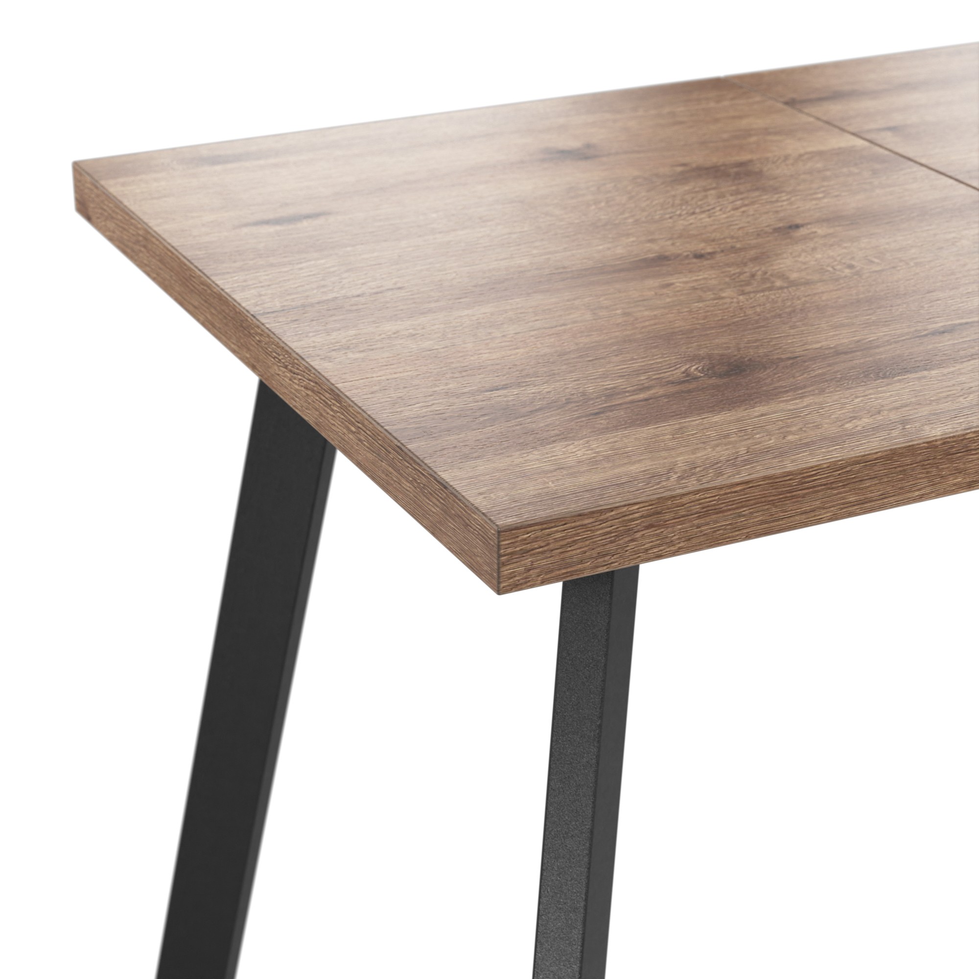 Стол обеденный раздвижной ROM-110 Черный / Дуб винтажный купить в Москве — цена от производителя ...