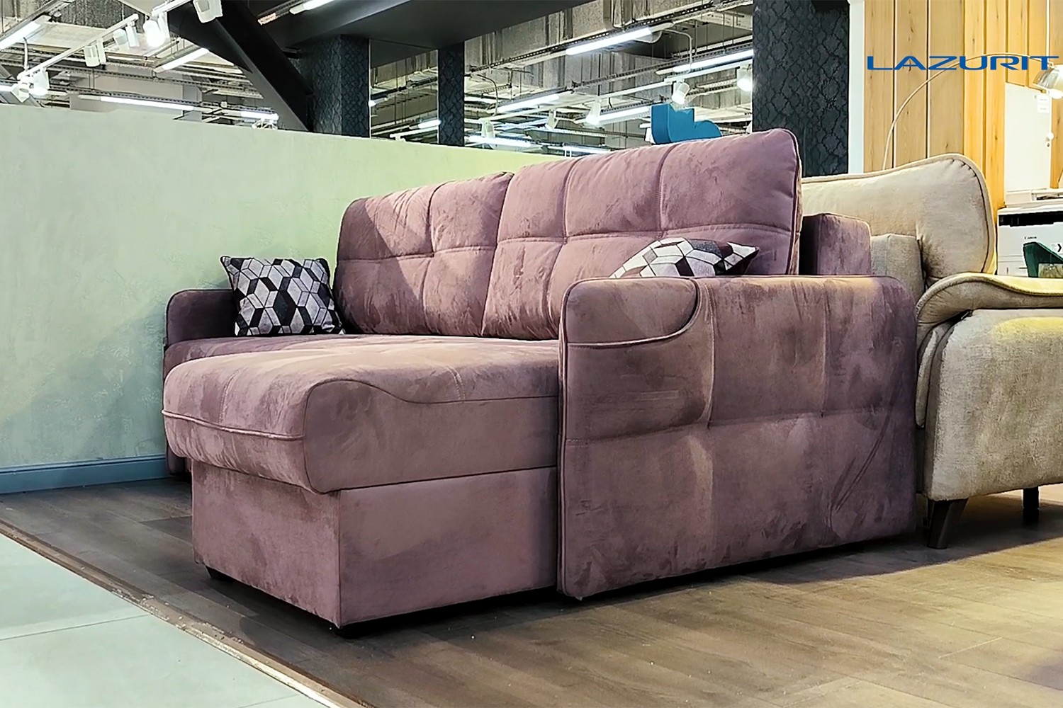 Диван угловой Киль-1 в стиле скандинавский, современный, с механизмом тик-так — купить в Москве ...