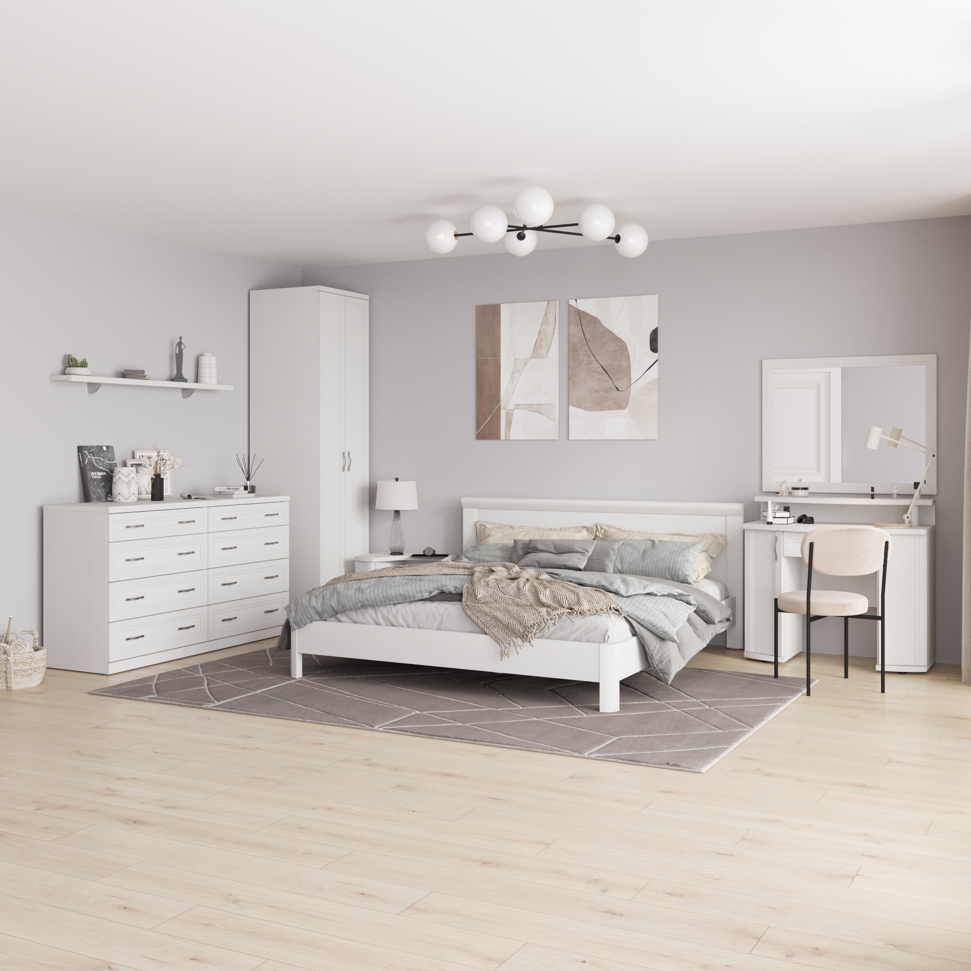 Кровать Магна 180x200 дуб белладжио 1337 180 купить в Москве в магазине Lazurit, 1337.д0.8еу , 6 ...