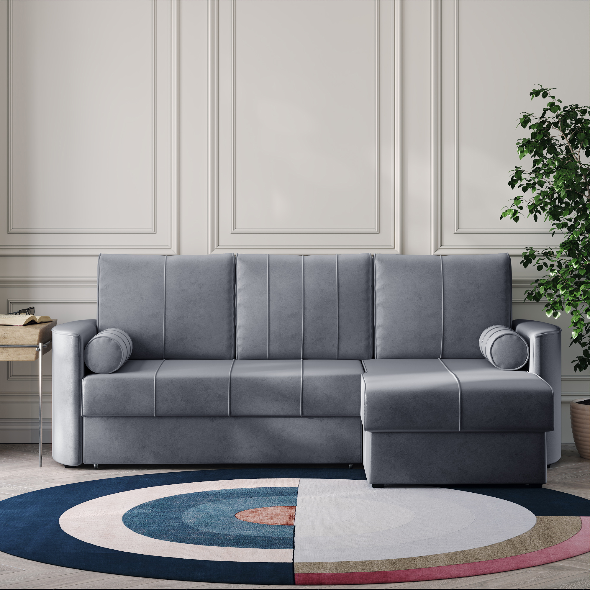 Диван угловой Амми в стиле современный, лофт, скандинавский, с механизмом — купить в Москве в ...