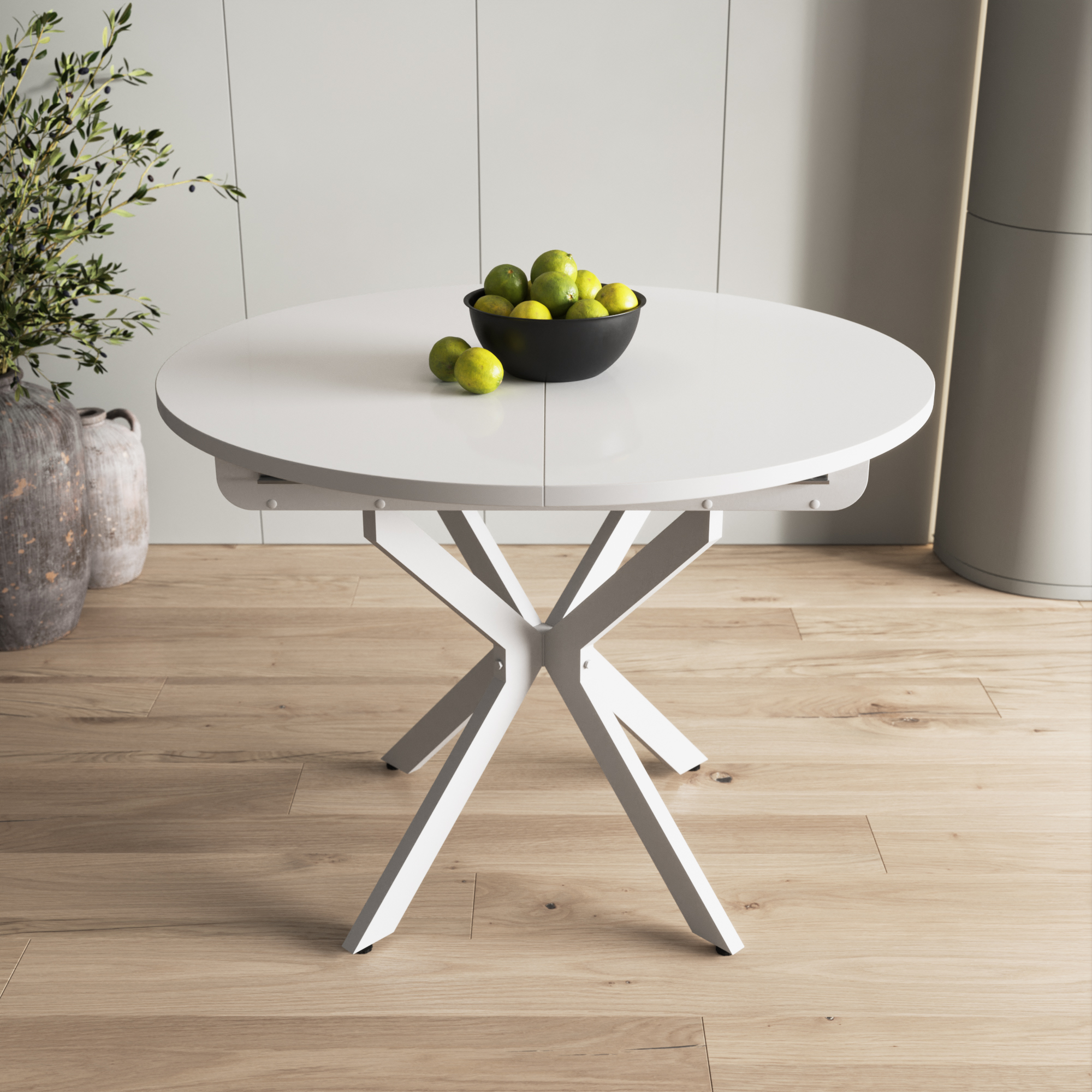 Стол обеденный раздвижной Октавия Белый купить в Воронеже — цена от ...