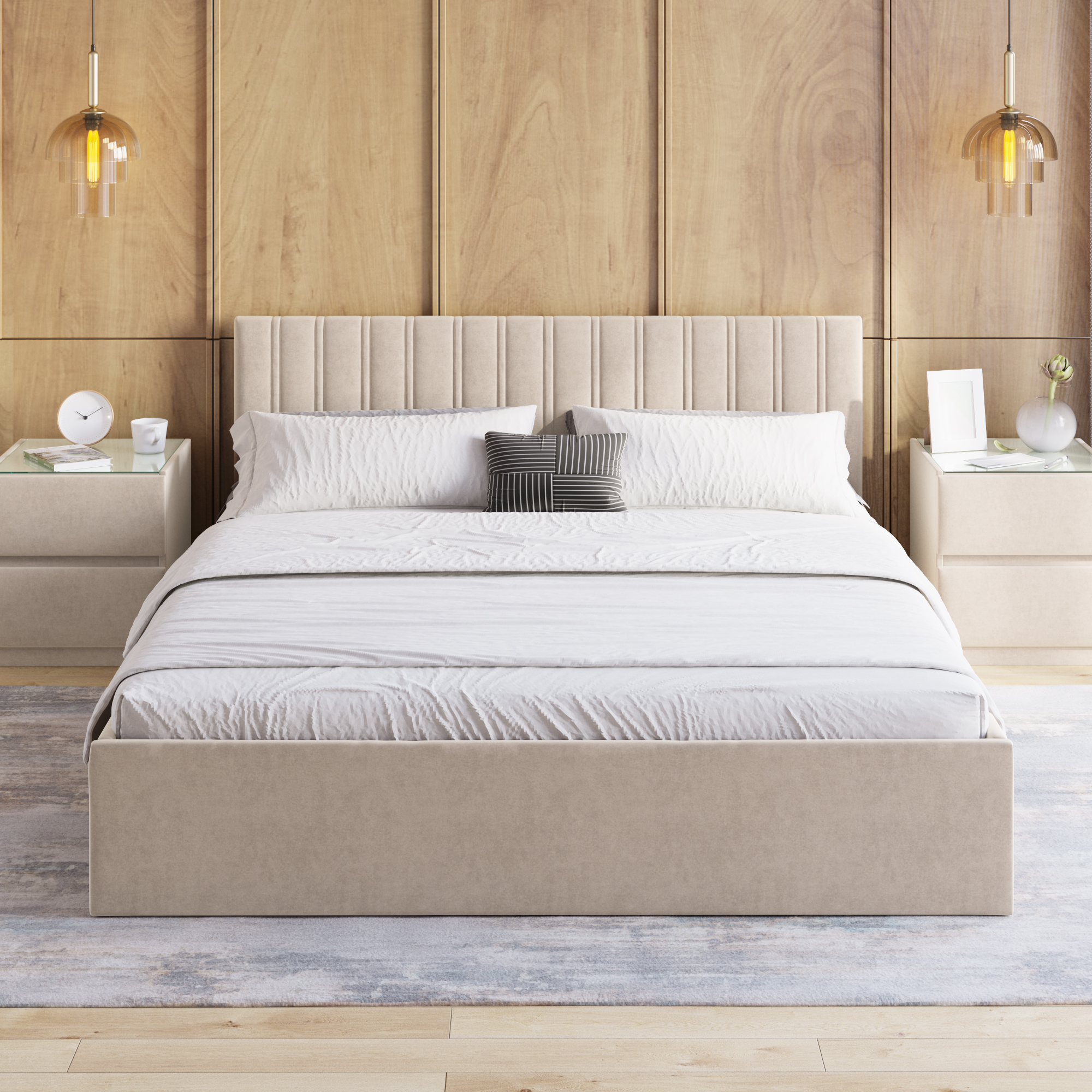 Кровать с подъемным механизмом Адель 180 + матрас Корби купить в Москве в магазине Lazurit ...