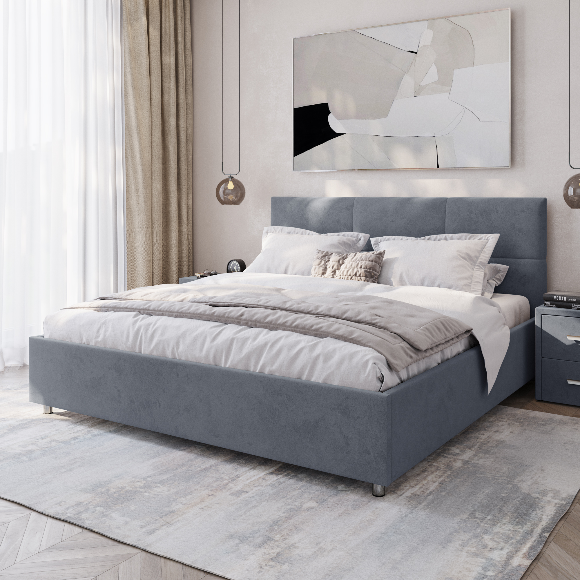 Кровать с подъемным механизмом Альба 180 + матрас Корби купить в Новосибирске в магазине Lazurit ...