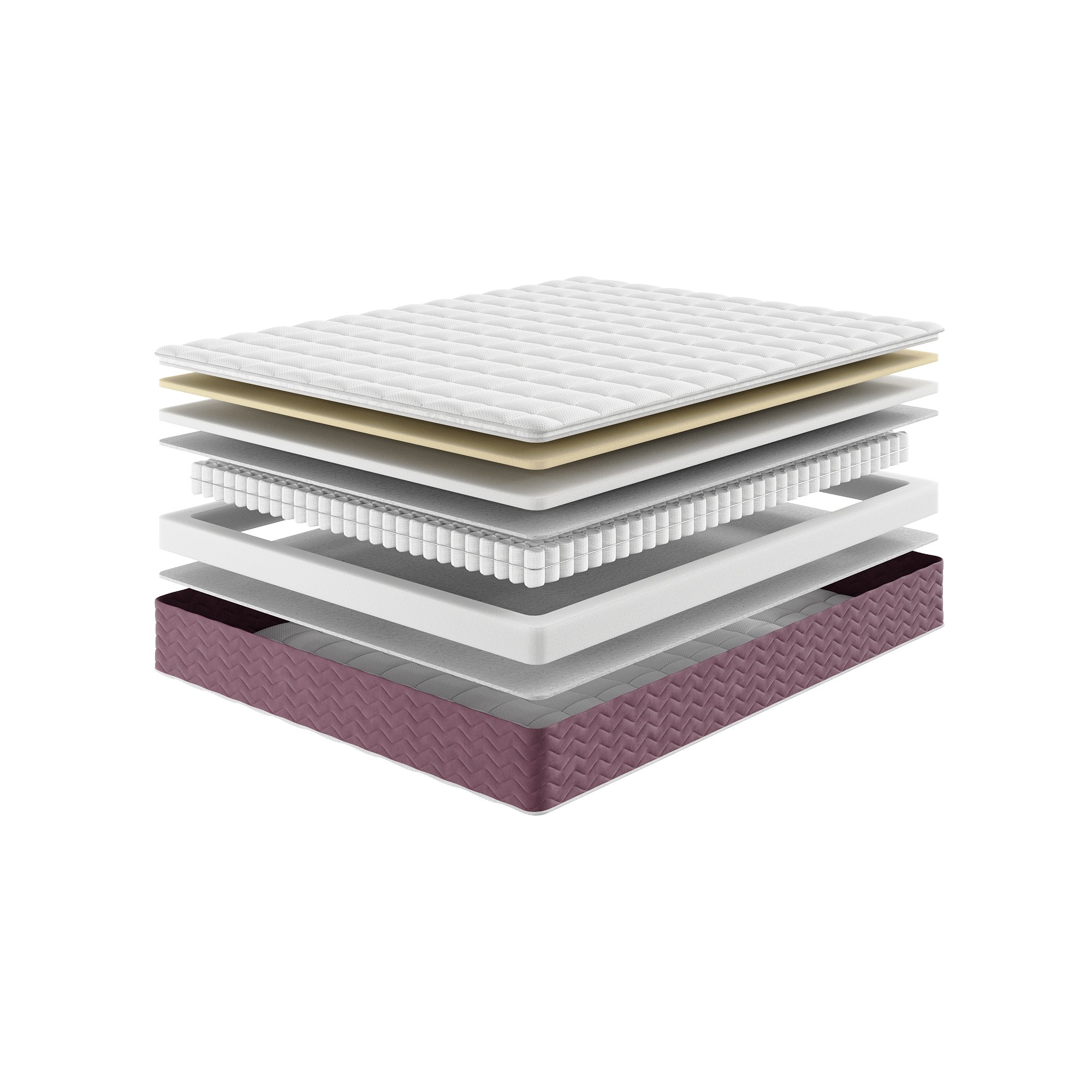 Матрас Rose line с пружинным блоком Pocket Spring Hard средний — купить ...