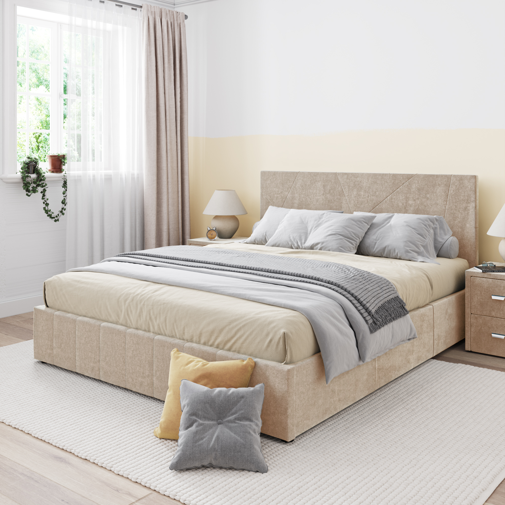 Кровать Марика 160x200 + матрас Корби купить в Москве в магазине Lazurit, Компл.5290 , Happy 130