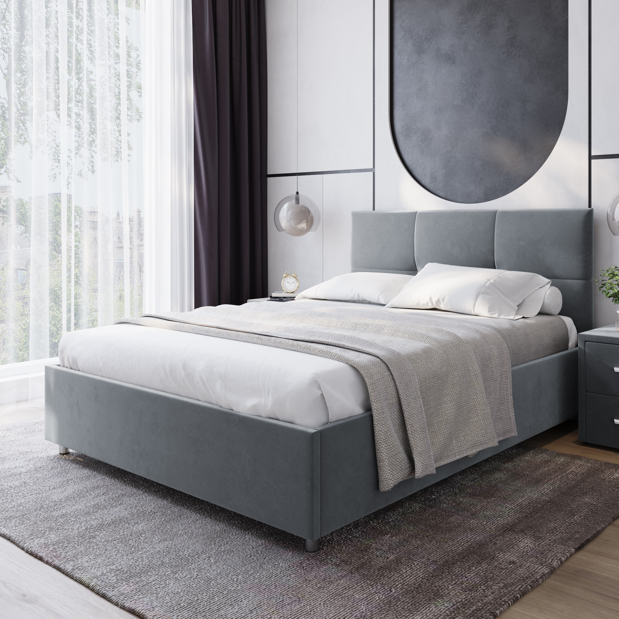 Кровать с подъемным механизмом Альба 180 + матрас Корби купить в Санкт-Петербурге в магазине ...