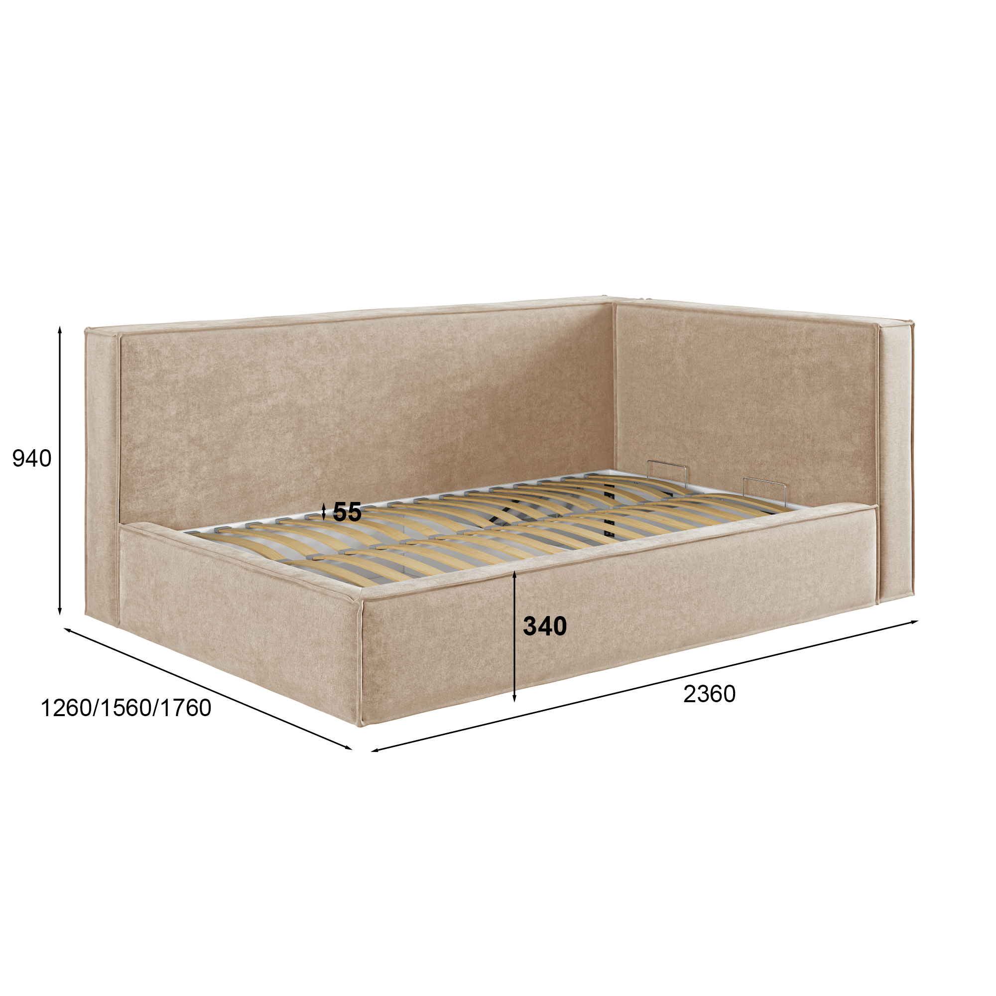 Кровать с подъемным механизмом Соренто 90x200 Formula 890 90 купить в Москве в магазине Lazurit ...